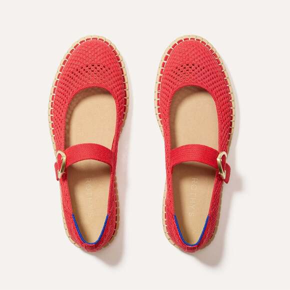 Rothy's | Shoes | Brand New Rothys The Espadrille Mary Jane Red Hot ...